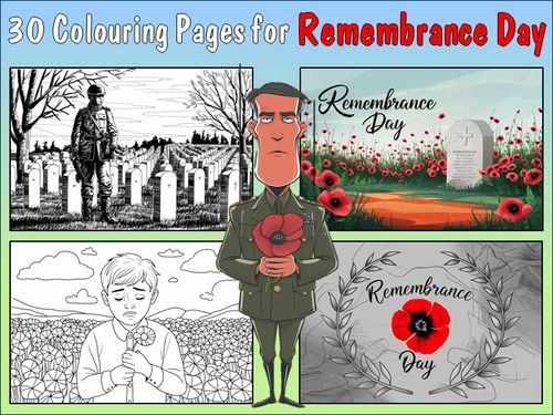 Remembrance Day WW1 World War 1 WW2 Coloring Sheets Colouring Pages ...