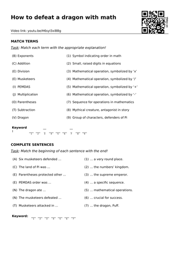 How to defeat a dragon with math | Teaching Resources