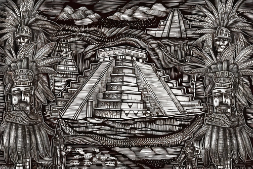 HISTORY The Aztecs, prehistoric era Coloring Sheets Colouring Pages ...