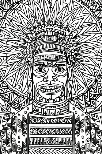 HISTORY The Aztecs, prehistoric era Coloring Sheets Colouring Pages ...
