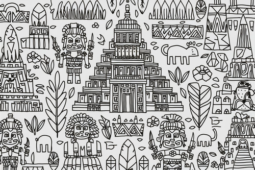 HISTORY The Aztecs, prehistoric era Coloring Sheets Colouring Pages ...
