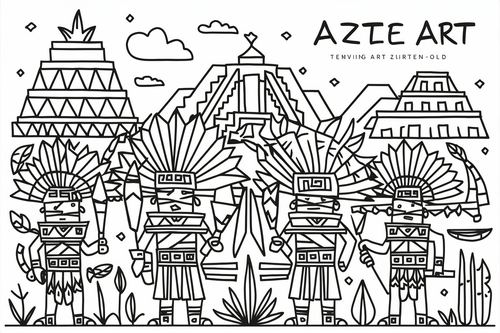 HISTORY The Aztecs, prehistoric era Coloring Sheets Colouring Pages ...