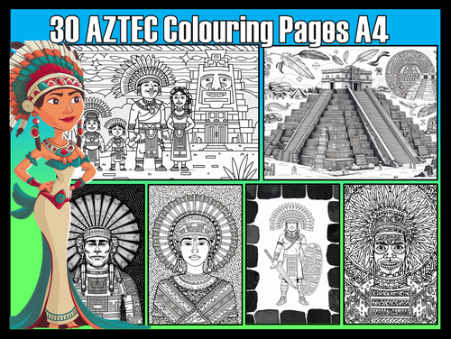 HISTORY The Aztecs, prehistoric era Coloring Sheets Colouring Pages ...