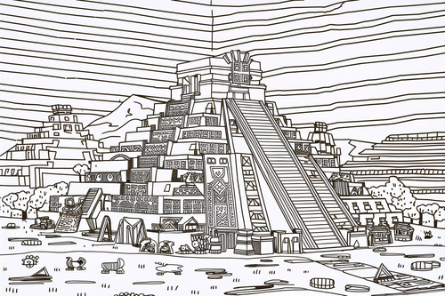 HISTORY The Aztecs, prehistoric era Coloring Sheets Colouring Pages ...