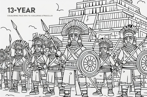 HISTORY The Aztecs, prehistoric era Coloring Sheets Colouring Pages ...