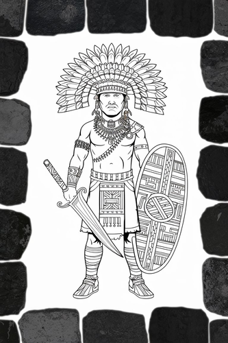 HISTORY The Aztecs, prehistoric era Coloring Sheets Colouring Pages ...