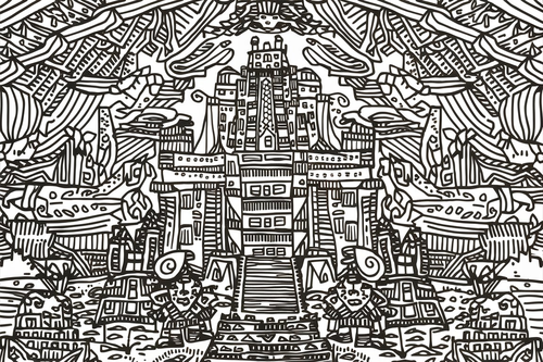 HISTORY The Aztecs, prehistoric era Coloring Sheets Colouring Pages ...