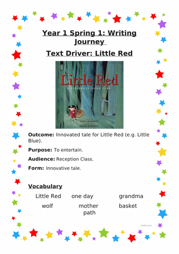 Little Red by Lynn Roberts - Year 1 Unit of Writing Resources ...