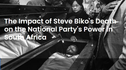 The life and death of Steve Biko - PowerPoint | Teaching Resources
