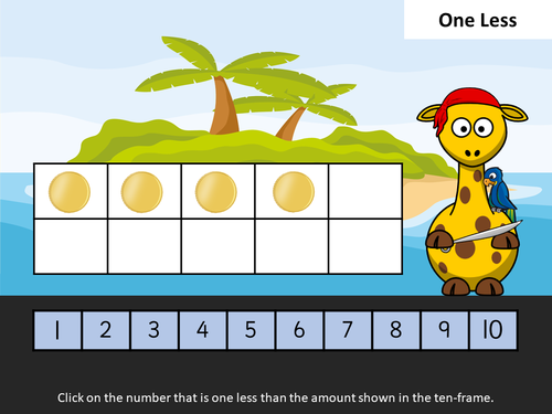 One Less Pirate Treasure Game | Teaching Resources