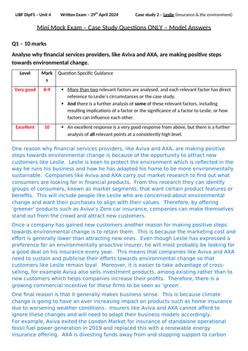 LIBF DipFS U4 Exam APR 2024: CS2 -PREMIUM Bundle | Teaching Resources