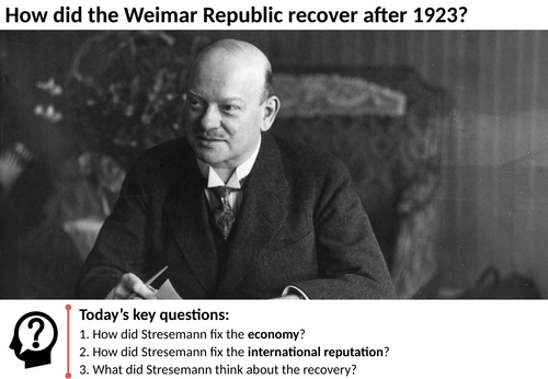 Recovery of Weimar Republic (Weimar Golden Age)- AQA GCSE History ...