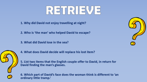 I am David - Anne Holm - Chapter 3 - Double Lesson! | Teaching Resources