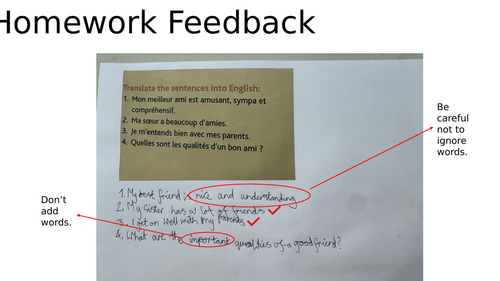 GCSE French Self and Relationships 3 | Teaching Resources