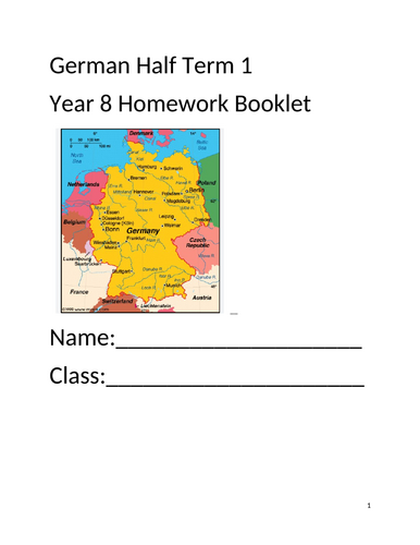 Stimmt 2 Homework Booklet 1 | Teaching Resources