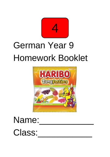 German homework booklet based on Stimmt 3 Green booklet 4 | Teaching Resources