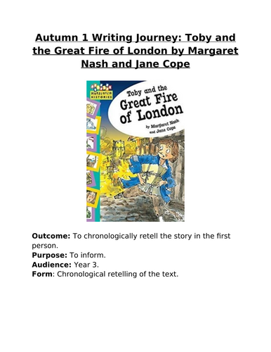Toby and the Great Fire of London by Margaret Nash and Jane Cope - Year ...