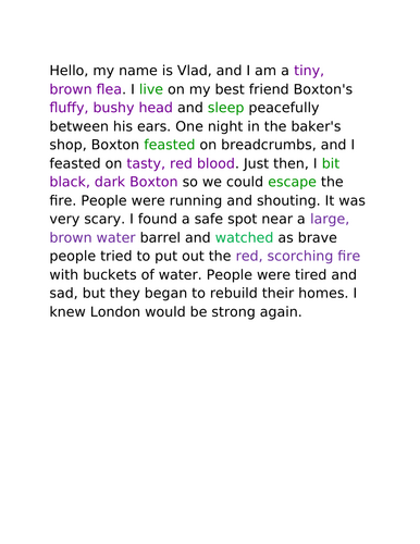 Vlad and the Great Fire of London by Kate Cunningham - Year 2 Unit of ...