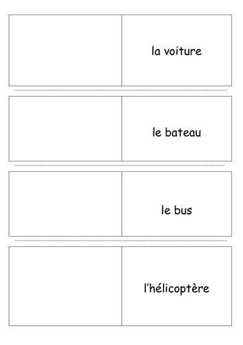 KS2 French - How do you go on holiday? Means of Transport | Teaching ...