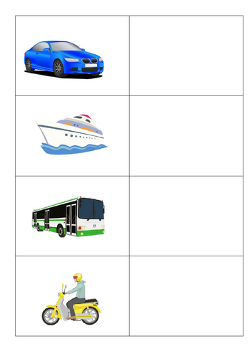 KS2 French - How do you go on holiday? Means of Transport | Teaching ...