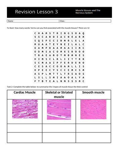 Biology Revision-Cells and Tissues | Teaching Resources