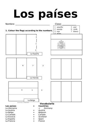 Los países booklet | Teaching Resources