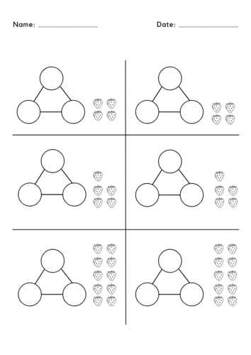 Printable number bonds to and within 10 worksheets - blank number bonds ...