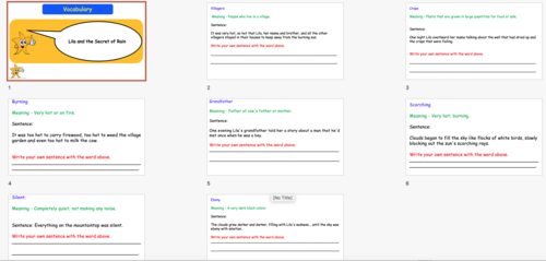 Lila and the Secret of Rain by David Conway- diary entry of Lila ...