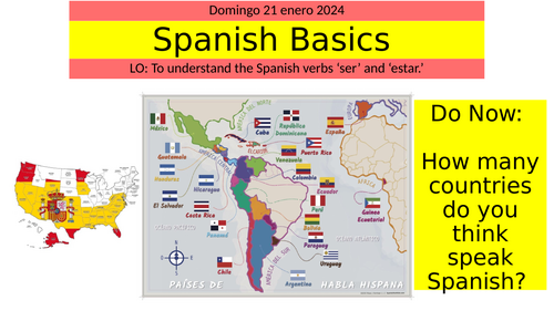 Basic Spanish Lesson Pack (Enrichment or beginner) | Teaching Resources