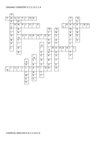 Chemistry Paper 2 Foundation Puzzle Bundle and Answers | Teaching Resources