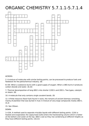Chemistry Paper 2 Higher Puzzle Bundle and Answers | Teaching Resources