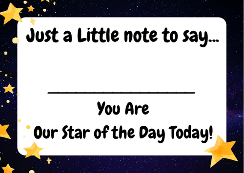 Star of the Day Certificate | Teaching Resources