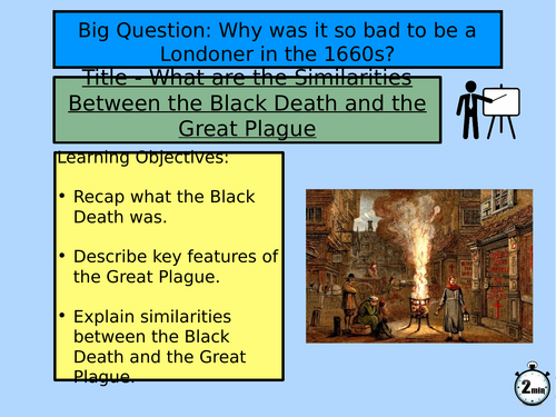 Great Plague Vs Black Death - KS3 History Stuarts | Teaching Resources