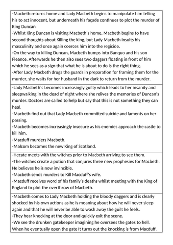Macbeth Historical Context - Mini SOL | Teaching Resources