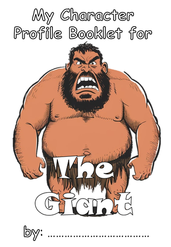 The Giant Fairytale Character Describe the Book Character Booklet ...