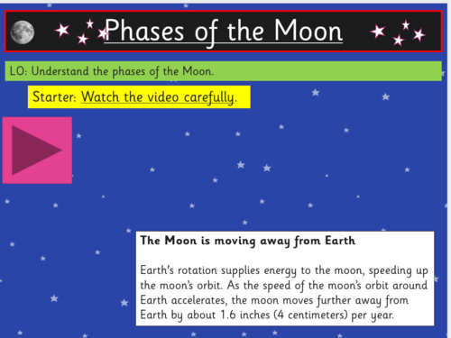 Phases of the moon lesson with activity. | Teaching Resources