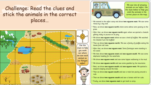 Using a compass, read a map and use a key. | Teaching Resources