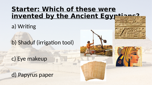 Create an ancient egyptian timeline lesson. | Teaching Resources