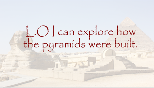 Explore how the pyramids were made lesson. | Teaching Resources