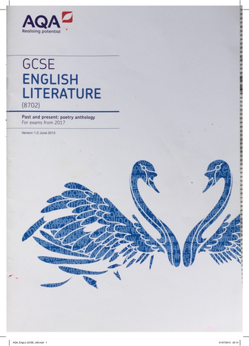 AQA Poetry Anthology - Fully Annotated - Love and Relationships ...