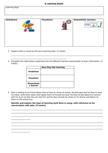 AQA GCSE Psychology: Paper 1 - Development BUNDLE | Teaching Resources