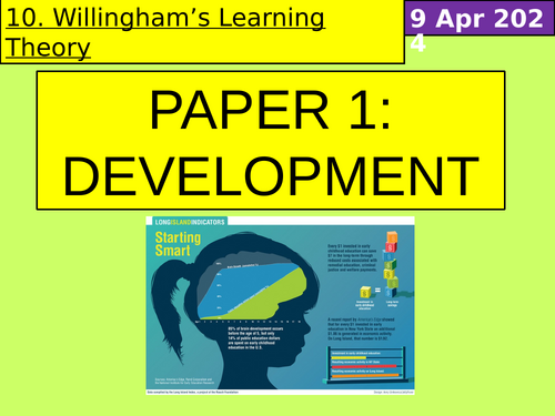 AQA GCSE Psychology: Paper 1 - Development BUNDLE | Teaching Resources