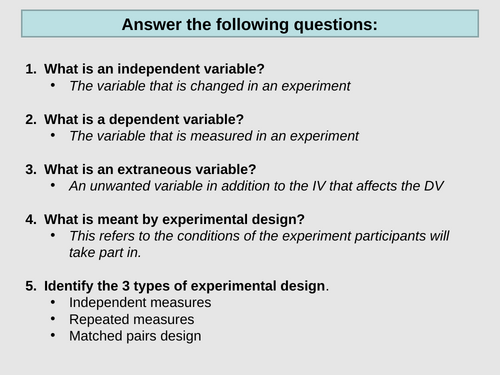 AQA GCSE Psychology: Paper 1 - Research Methods BUNDLE | Teaching Resources