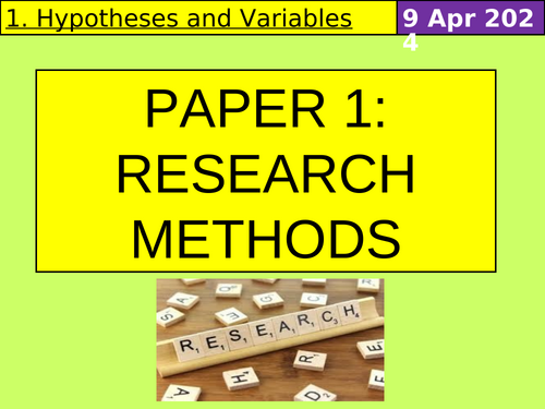 AQA GCSE Psychology: Paper 1 - Research Methods BUNDLE | Teaching Resources