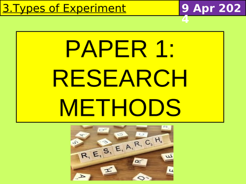 AQA GCSE Psychology: Paper 1 - Research Methods BUNDLE | Teaching Resources