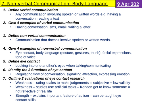 AQA GCSE Psychology: Paper 2 - Language, Thought & Communication BUNDLE | Teaching Resources