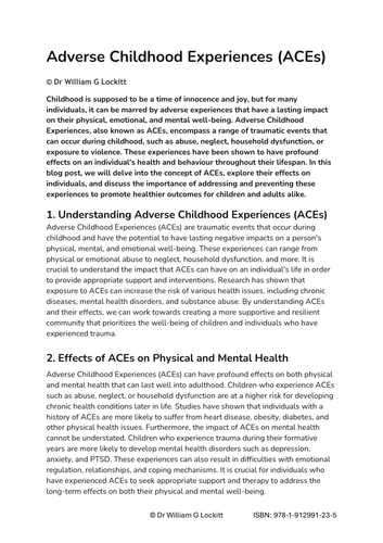 Adverse Childhood Experiences (ACEs) | Teaching Resources