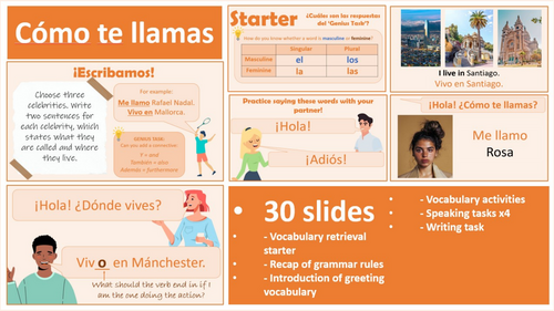 Viva 1, Module 1.1 - Cómo te llamas | Teaching Resources