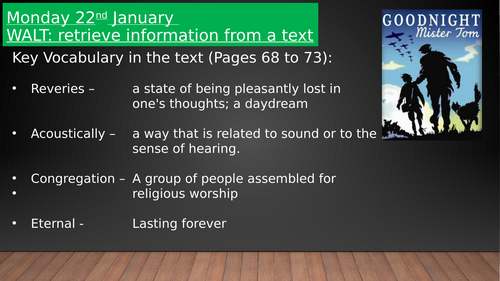 Goodnight Mister Tom - Guided reading | Teaching Resources