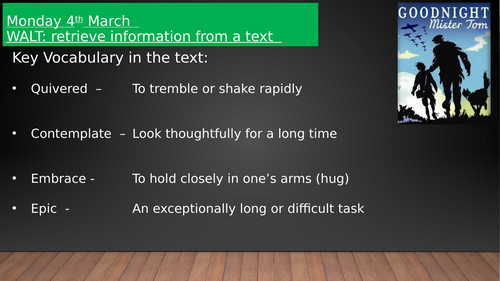 Goodnight Mister Tom - Guided reading | Teaching Resources